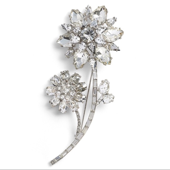 kate spade | Jewelry | Nwt Kate Spade Trellis Blooms Large Brooch Pin ...